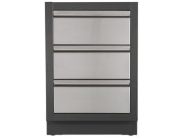 Galvanized Steel BBQ Storage Drawers | 3 Drawers | IM-3DC-CN