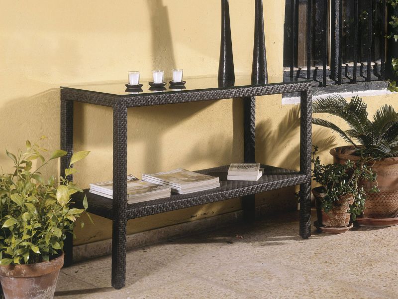 Hospitality Rattan Atlantis Outdoor Wicker Console Table