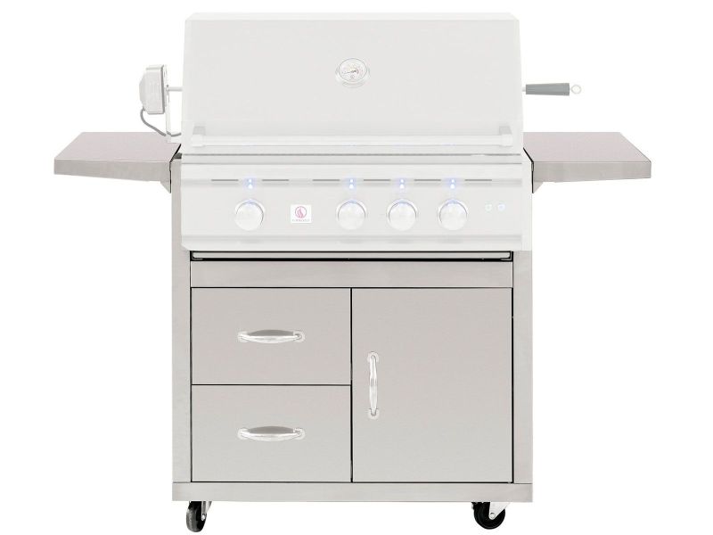 Summerset 32-Inch Deluxe Gas Grill Cart For TRL Pro Gas Grills