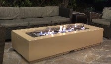 American Fyre Designs 72 1/4-Inch Louvre Long Rectangle Fire Pit